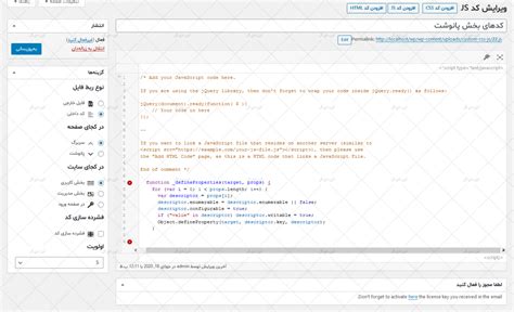 افزونه Simple Custom Css And Js Pro فارسی
