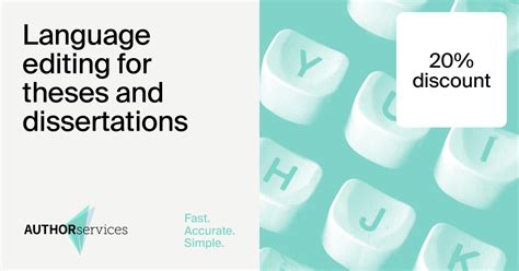 Mdpi Author Services Language Editing For Theses And Dissertations