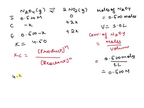 Solved The Equilibrium Constant For The Following Reaction Is 450 At 150°c Find The