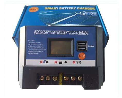 Pwm 20a 50a Smart Solar Charge Controller 12v 24v With Lcd Display