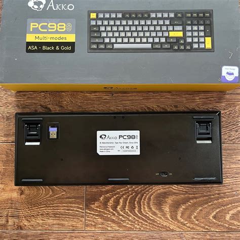 Akko Black And Gold Pc98 Keyboard Computers And Tech Parts And Accessories Computer Keyboard On