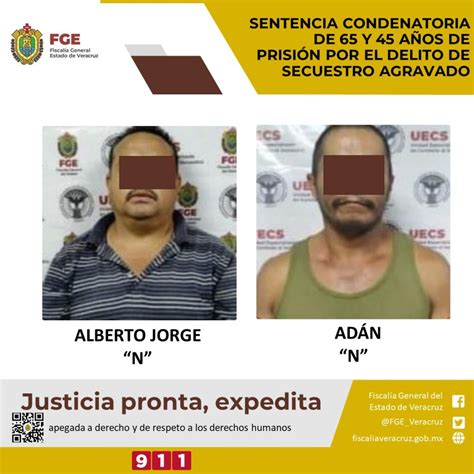Sentencia Condenatoria De 45 Y 65 Años De Prisión Contra Dos