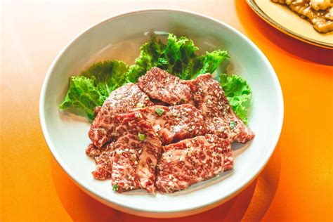 Raw Beef Slice For Barbecue Japanese Food Yakiniku 10102596 Stock