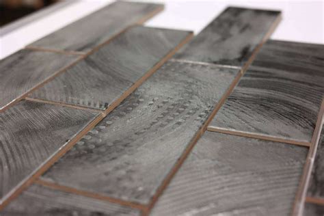 Router Rectangle 3 In X 9 In Grey Matte Ceramic Wall Tile