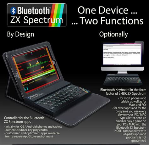 Zx Spectrum Set For Shock Comeback As Bluetooth Keyboard For Tablets