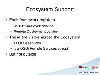 OSGi Cloud Ecosystems PPT