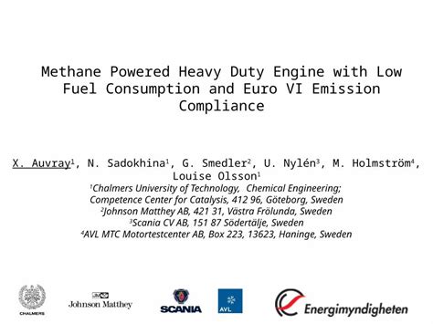 Pptx Methane Powered Heavy Duty Engine With Low Fuel Consumption And
