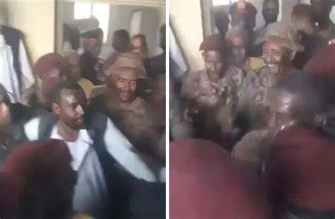 شاهد أول ظهور لقائد الجيش السوداني عبد الفتاح البرهان بعد نجاته من