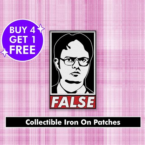 Dwight Schrute False Patch The Office Tv Show Patches Iron On Patch