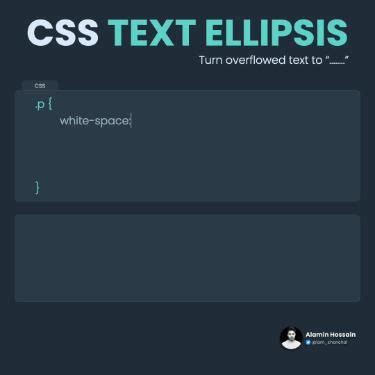 Css Text Ellipsis Css Tutorial Artofit