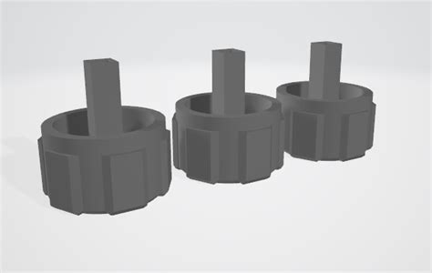 🚗 00 06 First Gen Toyota Tundra Climate Control Knobs・free 3mf File For