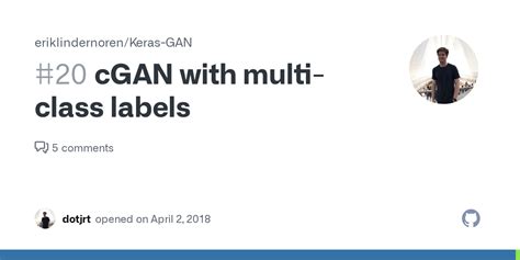CGAN With Multi Class Labels Issue 20 Eriklindernoren Keras GAN