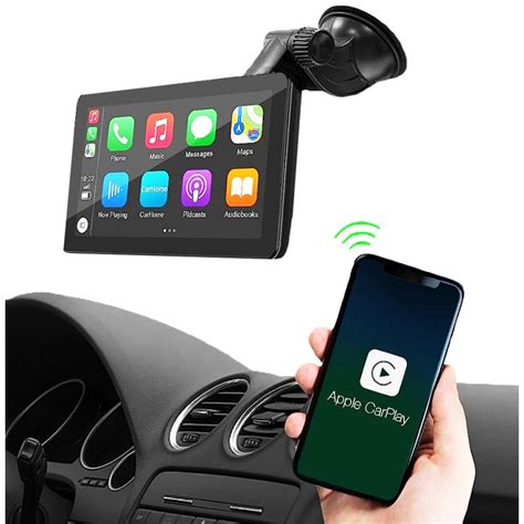 Tela Universal 7 Polegadas Carplayandroid Auto Sem Fio Câmera Traseira 1080p Ahddesconto De 20