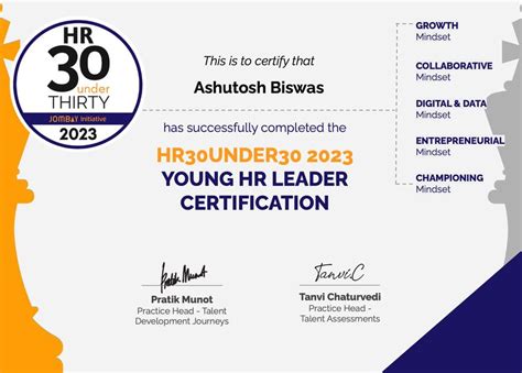 Ashutosh Biswas On Linkedin Younghrleader Hrcertification