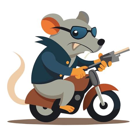 A Mouse Standing Tall Wielding A Colossal Gun Its Tiny Paws Gripping