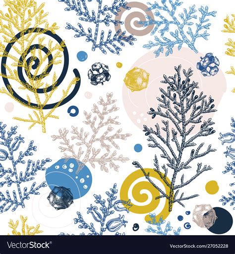 Trendy Winter Background Cypress Seamless Pattern Vector Image