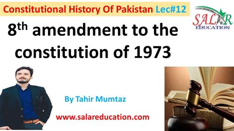 Eighth 8th Amendment To The Constitution Of Pakistan Youtube