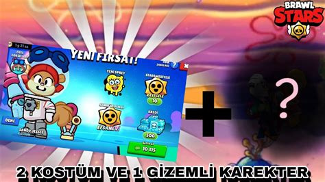 Bedava 2 KostÜm 1 Gİzemlİ Karakter 🥶😱 Brawl Stars Youtube