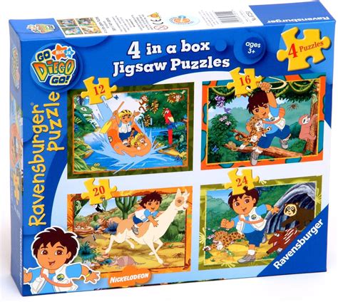 Ravensburger Go Diego Go 4 In A Box Jigsaw Puzzles Uk