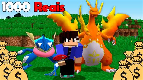 NOVA SÉRIE PIXELMON JORNADA VALENDO 1MIL REAIS YOUTUBERS YouTube