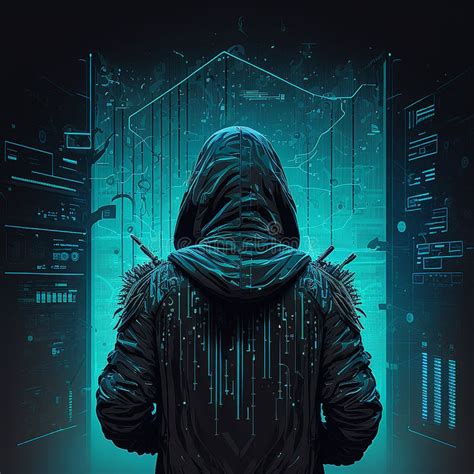 Cyber Security The Digital Crime Concept Illustration Generative Ai