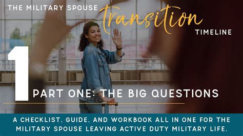 The Military Spouse Transition Timeline Part One The Big Questions