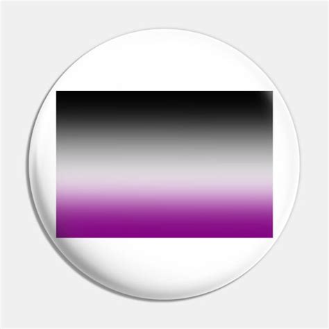 Asexual Pride Flag Gradient Flag Pin Teepublic