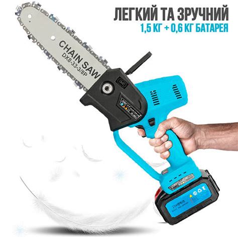 Купить Электропила на аккумуляторе LOSSO SC-5802B,цепная мини пила на ...