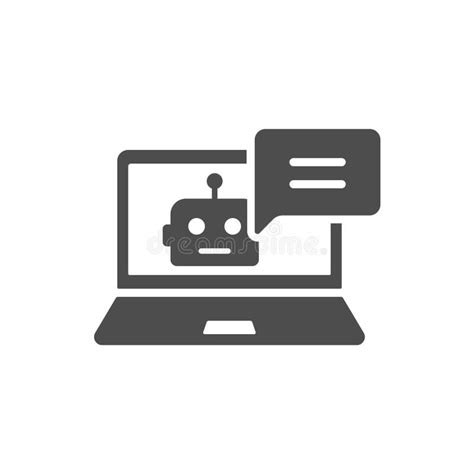 Artificial Intelligence Silhouette Vector Icon Stock Vector Illustration Of Chip Symbol