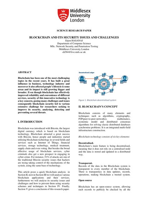 Pdf Blockchain And Its Security Issues And Challenges