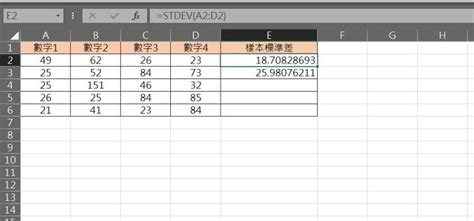 【教學】excel 如何計算樣本標準差以及母體標準差？ Jafn S Note