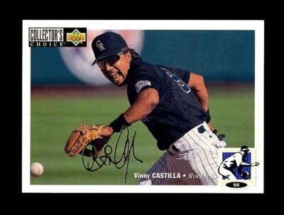 1994 Collectors Choice Silver Signature Vinny Castillamint Ebay