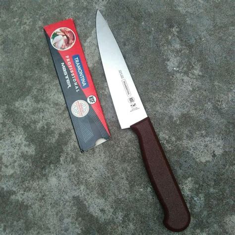 Jual Made In Brazil Tramontina Chef Knife Inci Pisau Dapur Cm Inch Di Seller Shin Store