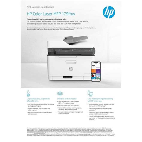 HP printer Color Laser MFP 179fnw, Computers & Tech, Printers, Scanners ...