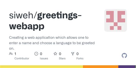 Github Siwehgreetings Webapp Creating A Web Application Which