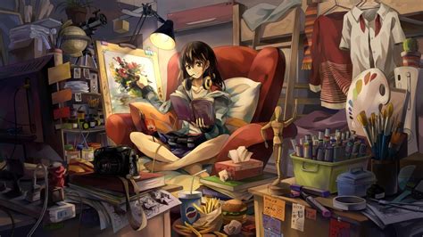 Anime Gamer Girl Wallpapers 68 Images