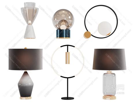 新中式台灯3d模型下载模型id76041 让提网