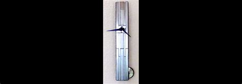 Offset Pendulum Brushed Metal Mosaic Wall Clock Etsy