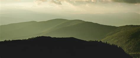 Download Wallpaper 2560x1080 Hills Mountains Nature Landscape Dual