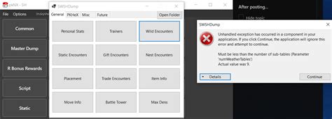 Error While Randomizing Wild Encounters In Shield ROM Switch Discussion Help Project