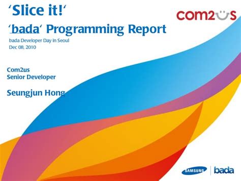 slice it bada programming report kor ppt