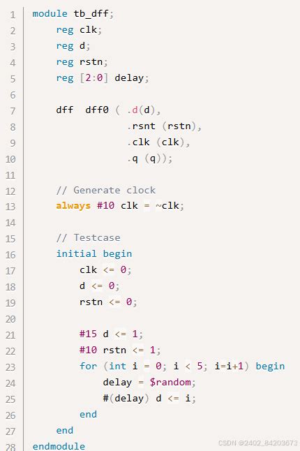Verilog经典实例（触发器和锁存器）锁存器verilog代码 Csdn博客
