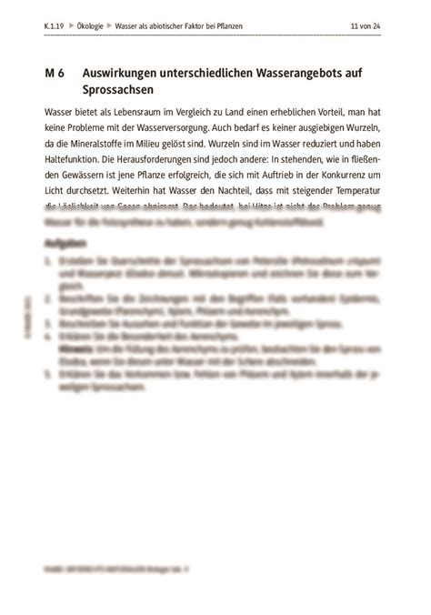 Wasser Als Abiotischer Faktor Bei Pflanzen Raabits Online