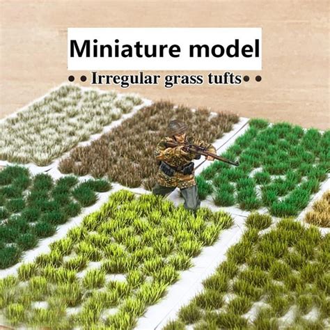 Simulatiom Irregular Mini Static Grass Model For Diorama Making