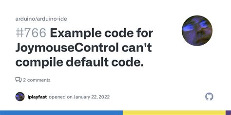 Example Code For Joymousecontrol Cant Compile Default Code · Issue 766 · Arduinoarduino Ide