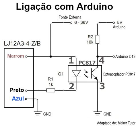 Sensor Indutivo Npn De Proximidade Lj12a3 4 Zbx Normalmente Aberto