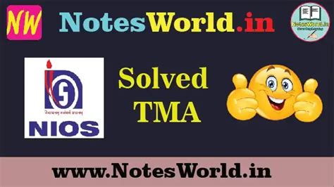 NIOS Senior Secondary Solved TMA Assignment 2025 26
