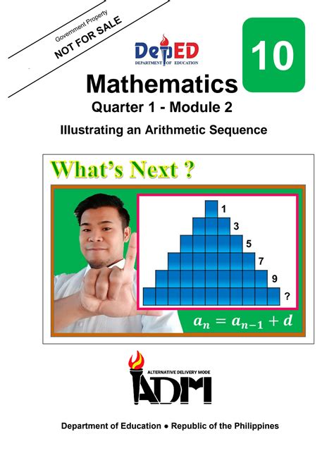 SOLUTION Math10 Q1 Mod2 Illustrating An Arithmetic Sequence V3 Studypool