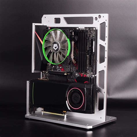 Buy Vertical Pc Case Creative Personality Diy Chassis Bracket Open Case Suit For Matx Atx Itx