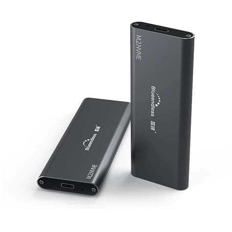 Aluminum M Nvme Ssd Enclosure For Storage Hard Disk With M Key Gen Type C Gbps Case For